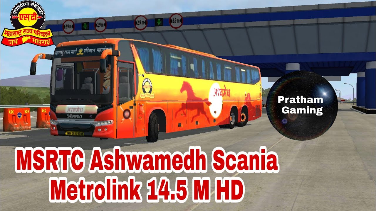 🔥 MSRTC "Ashwamedh" Scania Metrolink 14.5 M HD Bus🔥 Cruising on Mumbai ...