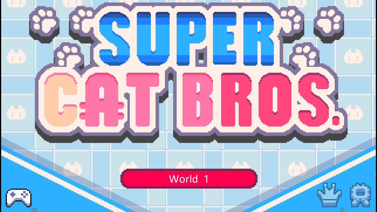 Super Cat bros, world 1 - YouTube
