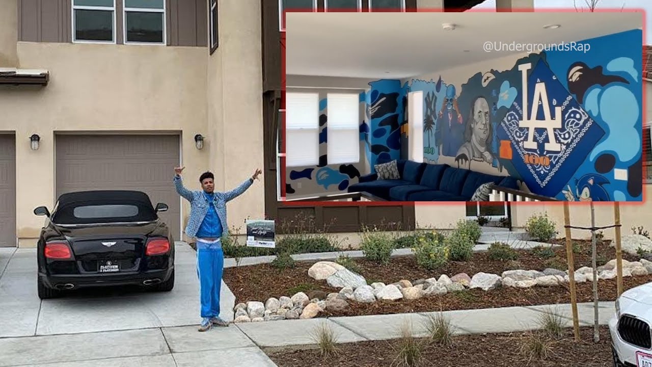 Blueface CUSTOMIZES His $1.2 Million Mansion (Full House Tour) - YouTube