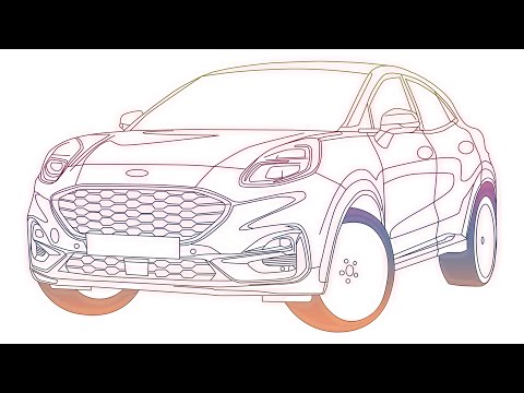How to Create Digital Drawing Ford Puma 2020 Illustrator Printable ...