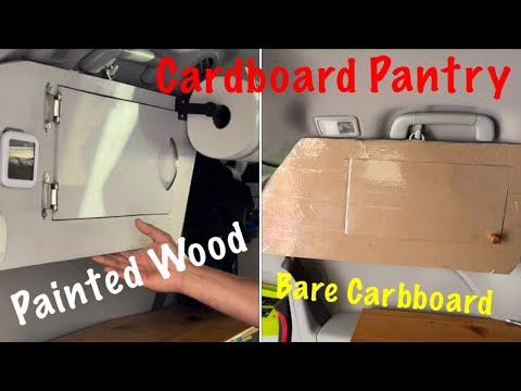 Cardboard Pantry Cabinet. First attempt with cardboard. Sienna ...