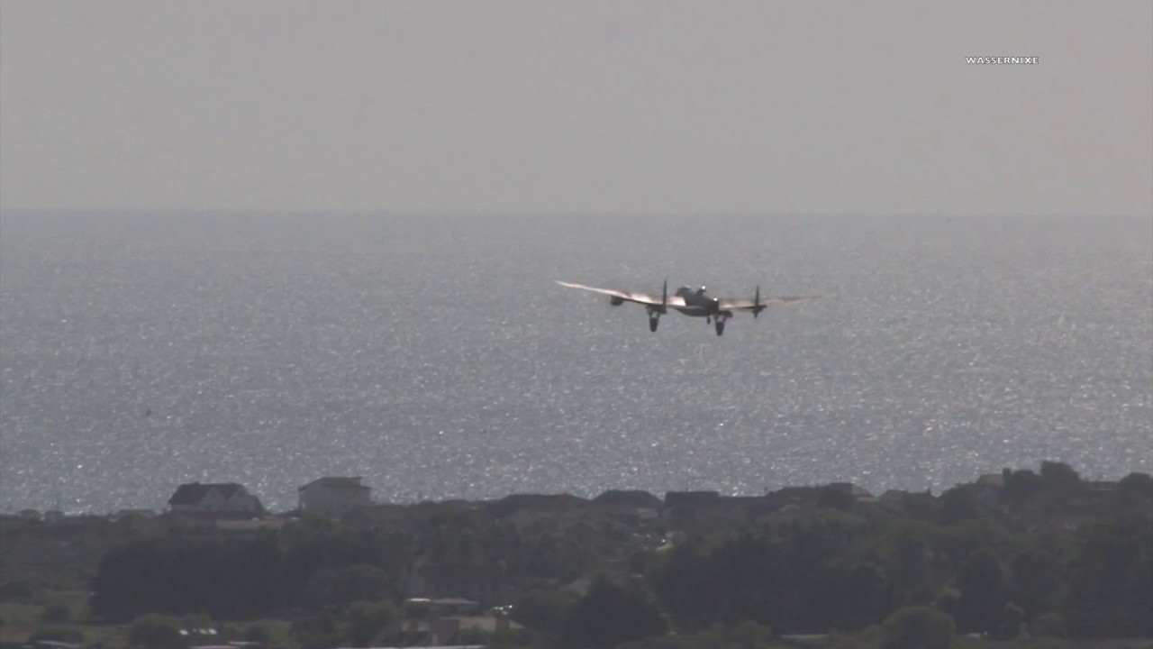 Iconic military aircraft fly past - YouTube