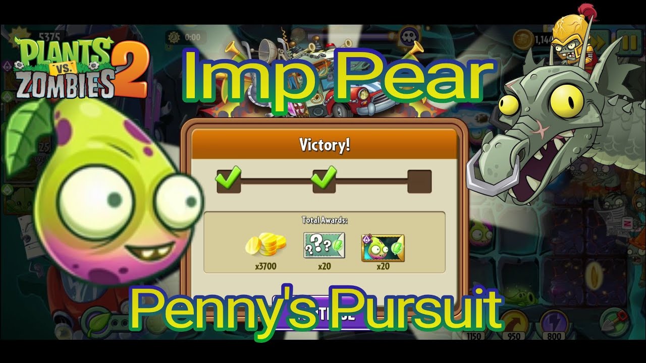 Imp Pear Comes Back in Plants vs. Zombies 2 Penny's Pursuit - YouTube