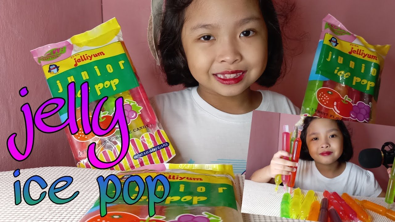 #52 Mukbang (JELLY ICE POP challenge) - YouTube