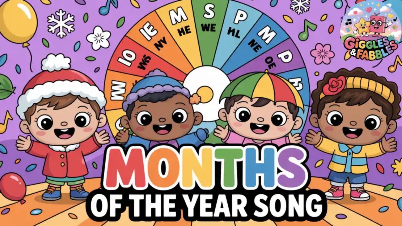 The Months of the Year Song | Learn All 12 Months with Toddlers⛹️ | Fun ...
