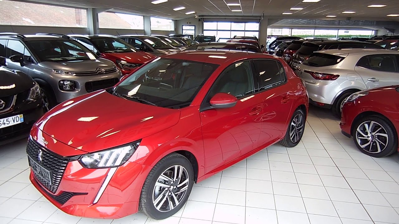 PRESENTATION essai NOUVELLE PEUGEOT 208 puretech 100 ch bvm6 allure rouge elixir - YouTube