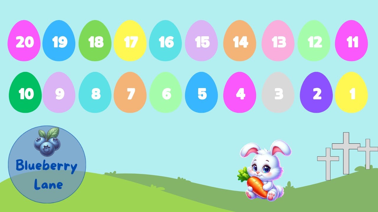 Easter Egg Countdown from 20 to 1 - YouTube