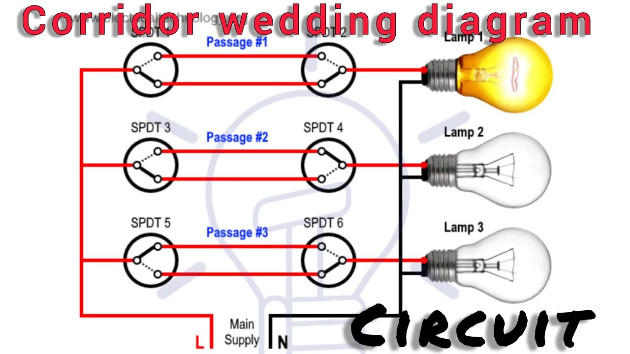 corridor wiring || circuit diagram || করিডোর ওয়ারিং - YouTube