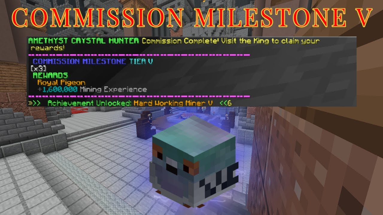 POV: You reach Commission MILESTONE Tier V! (Hypixel Skyblock) - YouTube