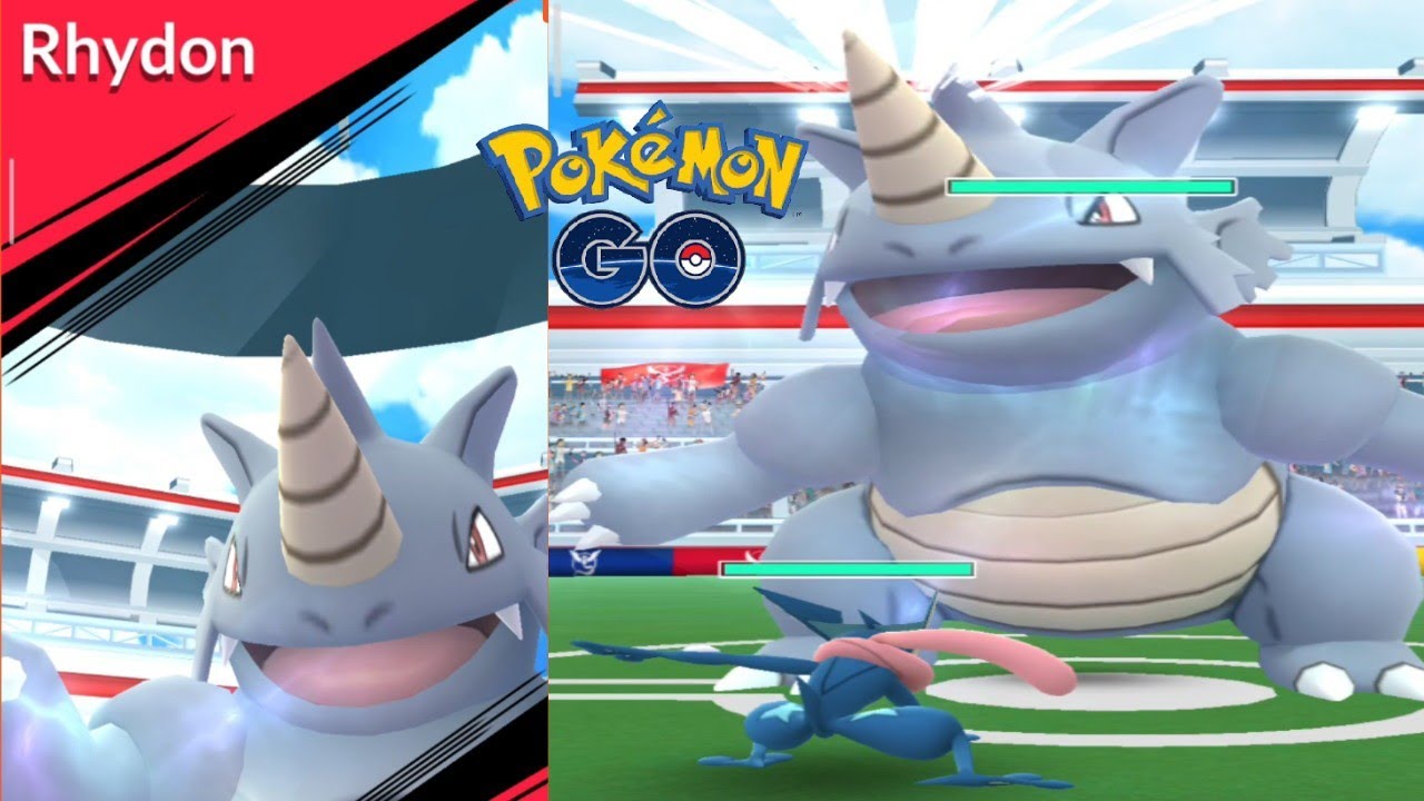 Bertarung di Raid Pokemon Rhydon - YouTube