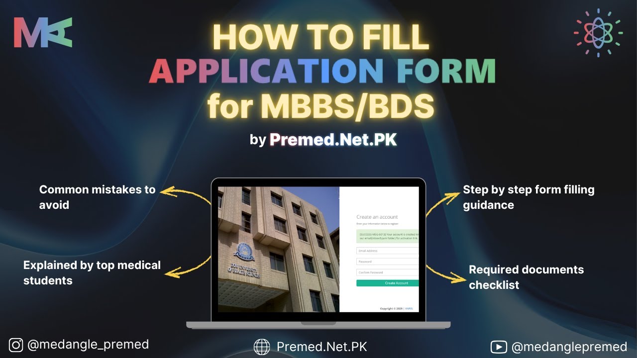 How to Fill the Application Form for MBBS/BDS | MedAngle Premed - YouTube