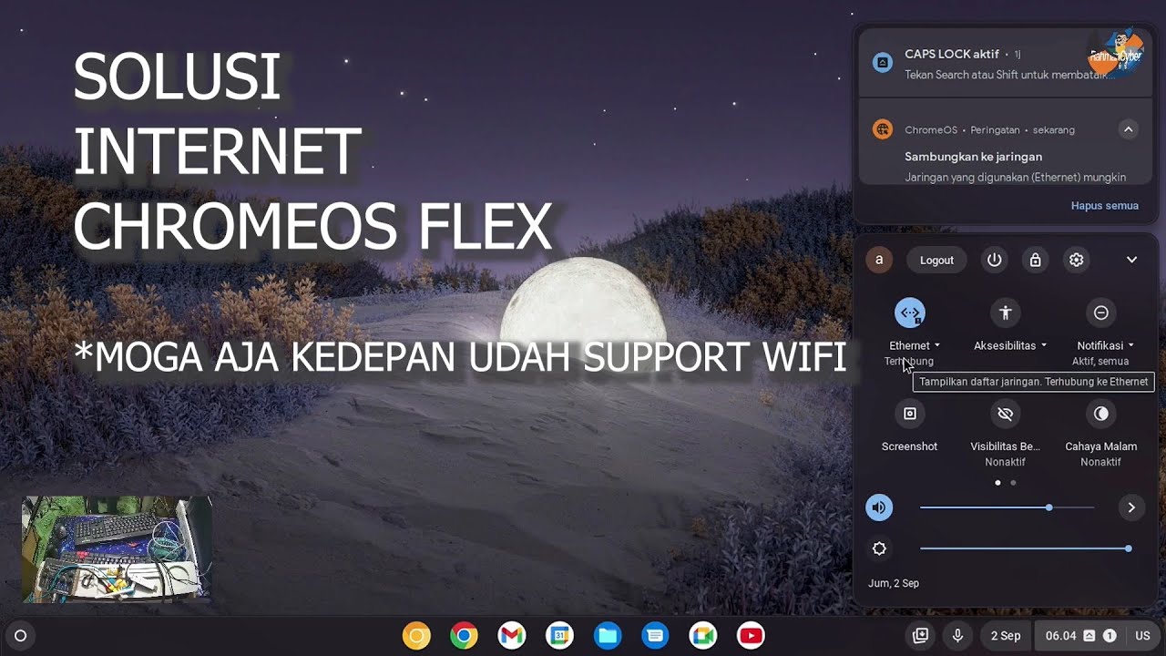 Cara Mengatasi ChromeOS Flex PC (Bukan Laptop) yang tidak bisa Terkoneksi Internet - YouTube