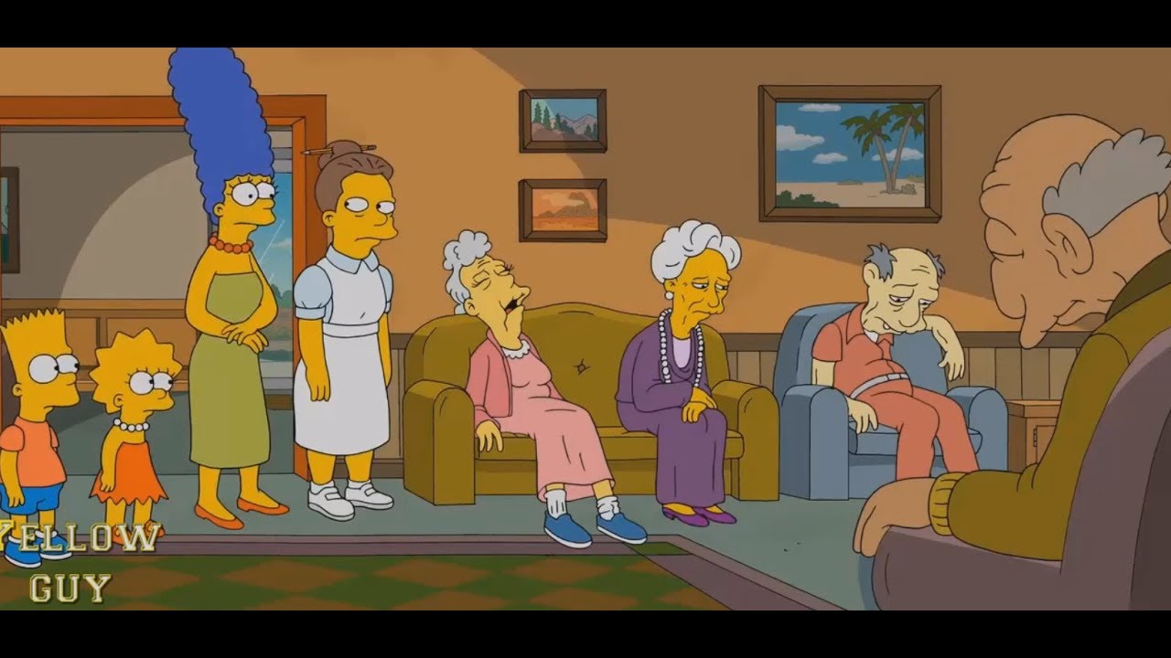 The Simpsons - Visit Grampa At A Nursing Home! - YouTube