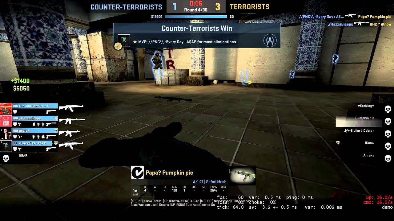 Crouch-spraying in csgo never saves lives - YouTube