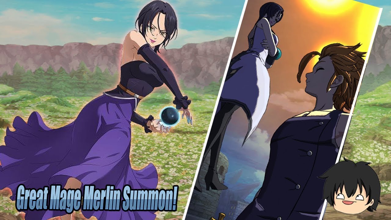 Summoning For Great Mage Merlin In Seven Deadly Sins Grand Cross! - YouTube