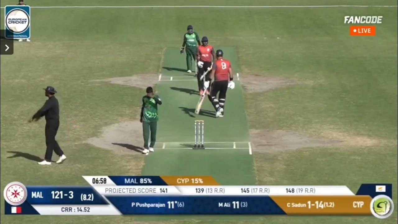 ECI Malta T10 MAL vs CYP 6 6 Please subscribe and share my video - YouTube