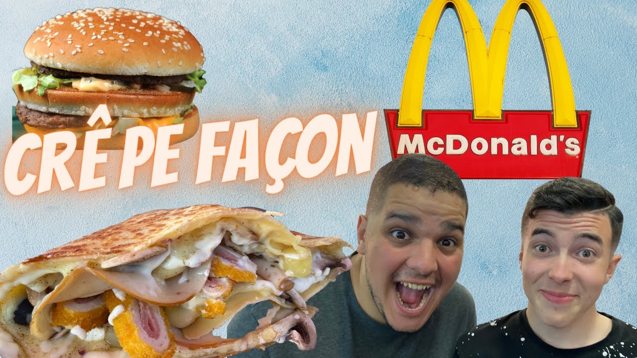 Crêpe BIG MAC 🍔 façon MC DONALDS avec TOBIAS le YOUTUBEUR - YouTube