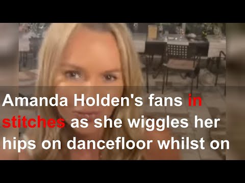 Amanda Holden's fans in stitches as she wiggles her hips on dancefloor whilst on holiday in Ita