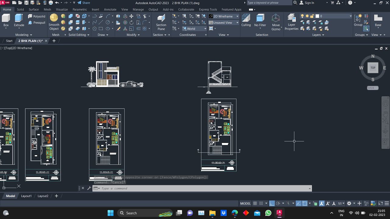 AUTOCAD SECTION PART VERY SIMPLE EXPLATION IN HINDI - YouTube
