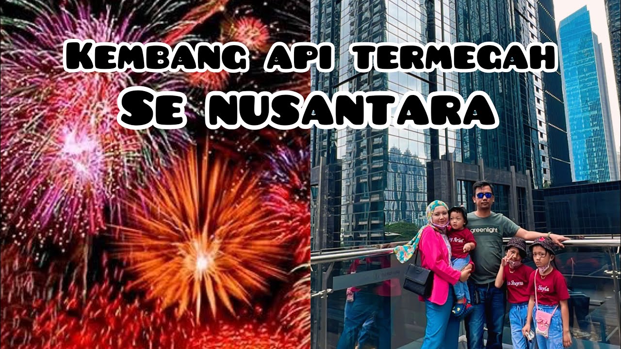 Kembang api di pergantian tahun 2022 ke 2023 || liburan ke Jakarta # ...