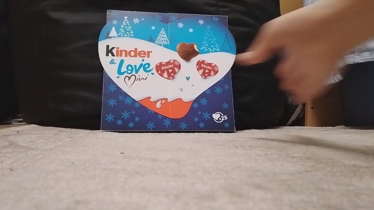 Kinder & Love Mini Chocolate Hearts Satisfying unboxing ASMR - YouTube