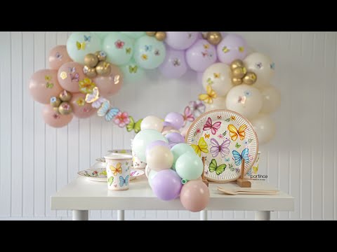 Partince Pastel Kelebek Çiçek Tema Doğum Günü Teması