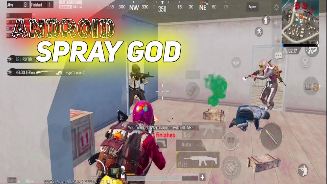 SPRAY GOD ANDROID BGMI MONTAGE ⚡(4K) 60FPS | Redmi k20 pro - YouTube
