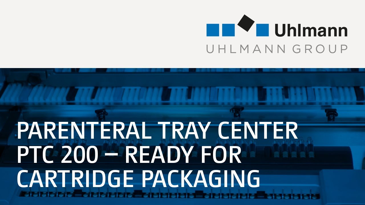Parenteral Tray Center PTC 200 – Ready for Cartridge Packaging - YouTube