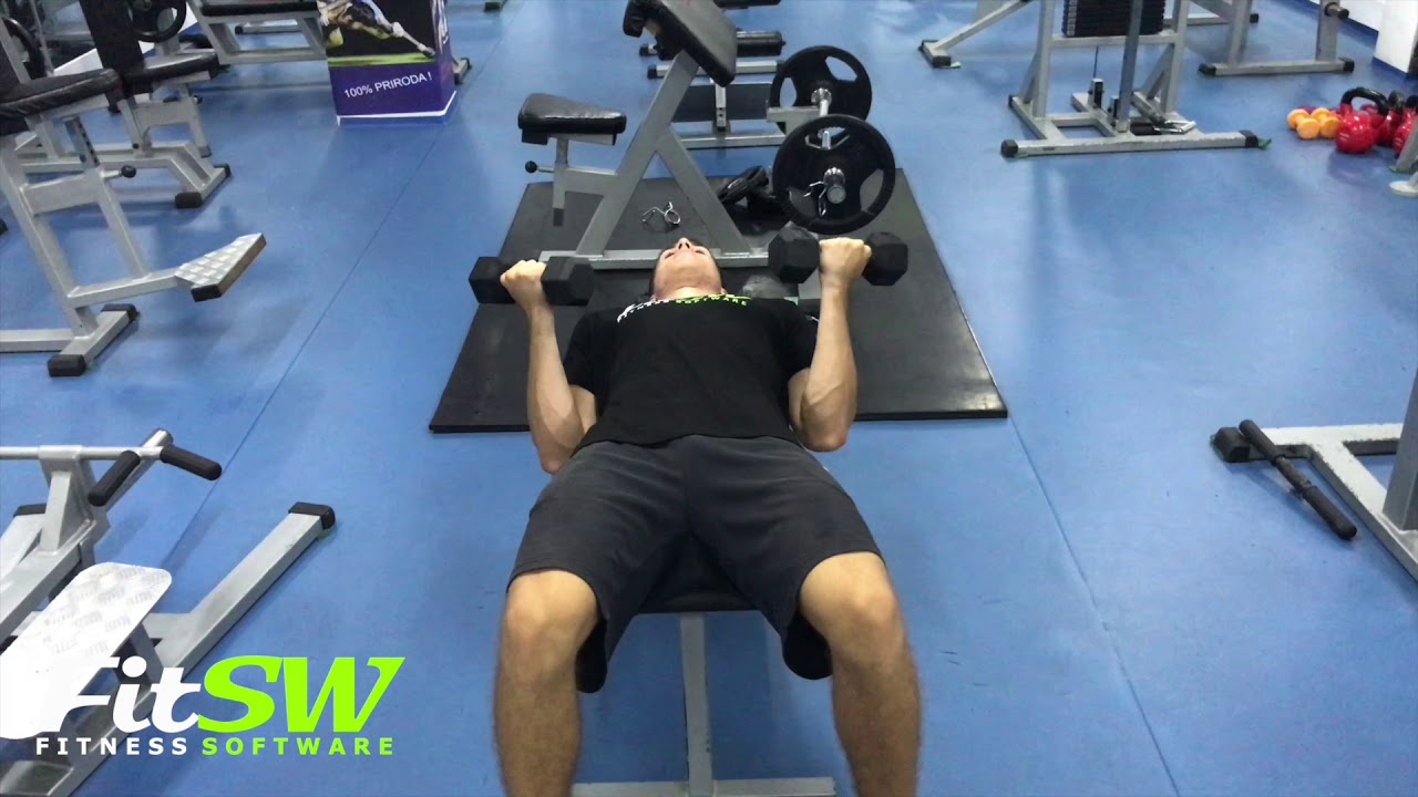 Lying Supine Dumbbell Curls: Arms, Bicep Exercise Demo How-to - YouTube