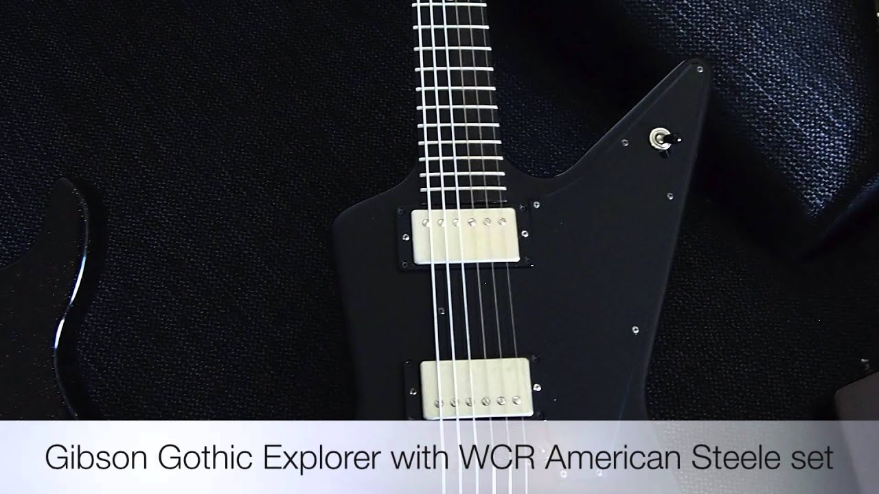 ESP LTD EXP-300 vs Gibson Explorer Gothic (BKP vs WCR pickups) playing ...