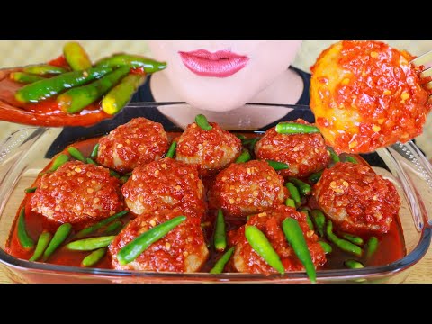 ASMR BAKSO KEJU MUNCRAT KUAH PEDAS MERCON | ASMR MUKBANG INDONESIA