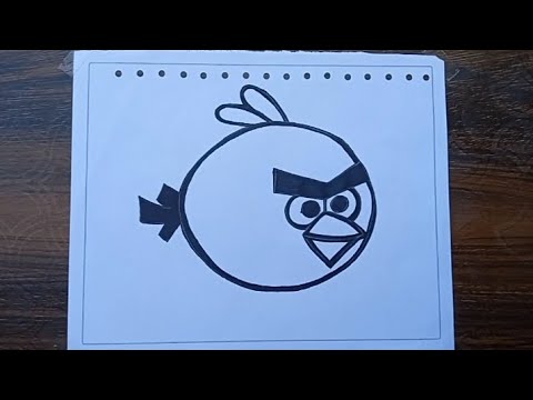 How To Draw Angry Birds || Easy And Simple Drawing For Beginners ||😡 ...