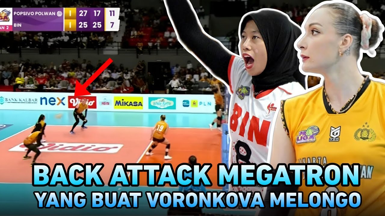Back Attack Mega Tiba Tiba Menukik ke Bawah😱⁉️Reaksi Voronkova Melihat Spike dari Megatron - YouTube