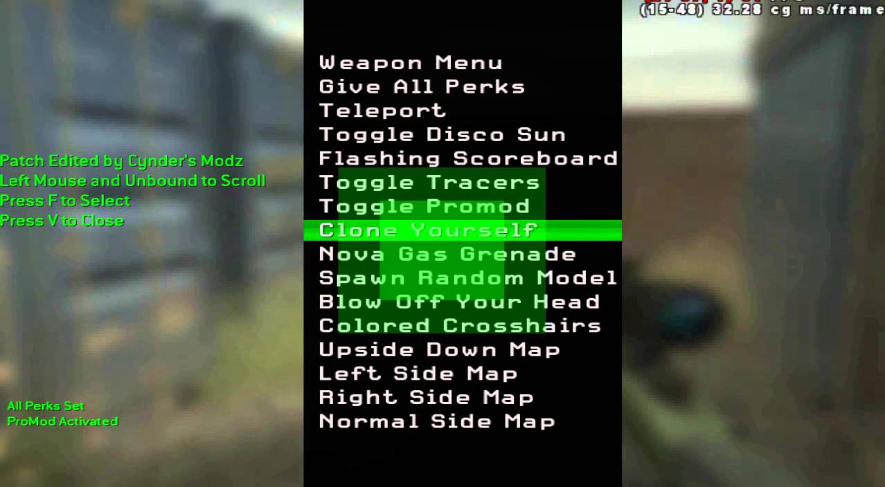 cod 4 mod menu mac - YouTube