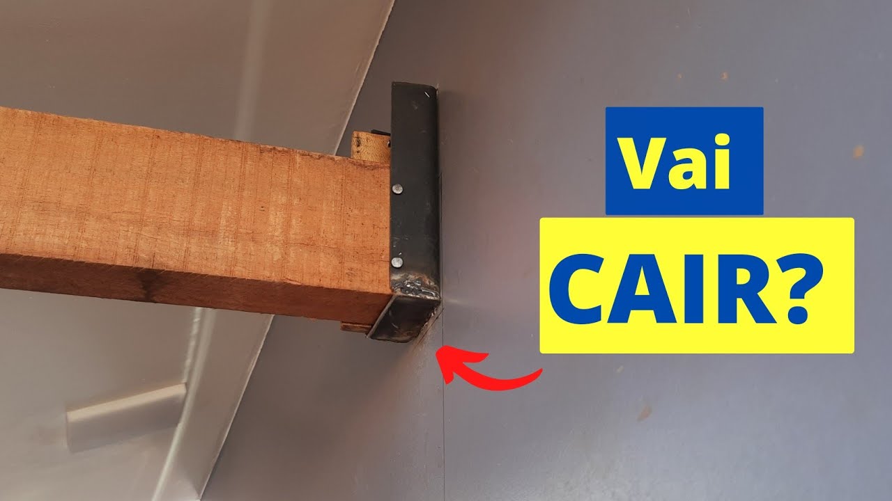 Como FIXAR VIGA de MADEIRA na PAREDE? - YouTube