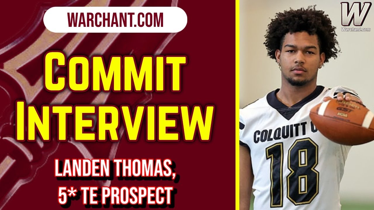 FSU Football Recruiting | FSU Commit 5* TE Landen Thomas Visit ...