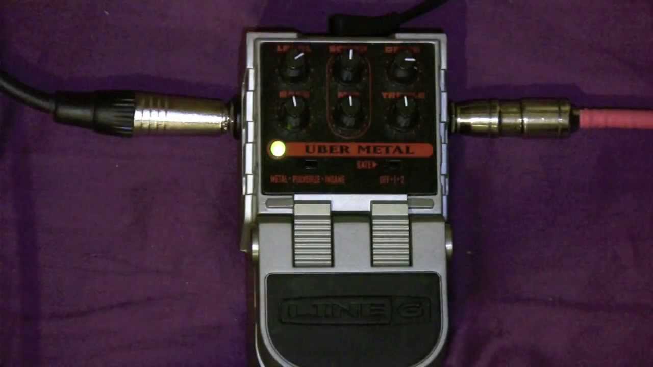 Line 6 Uber Metal Distortion Pedal Demo With Schecter Hellraiser Solo 6 ...