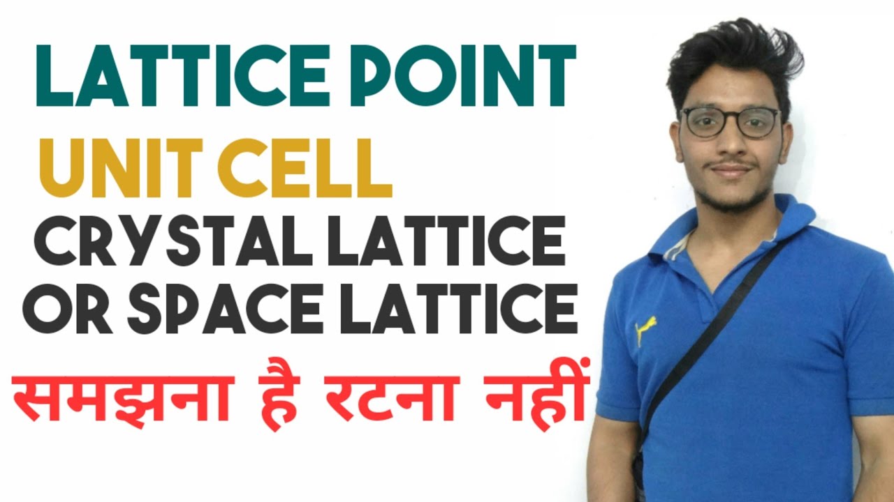 Lattice point, Unit cell, Crystal lattice or Space lattice - YouTube