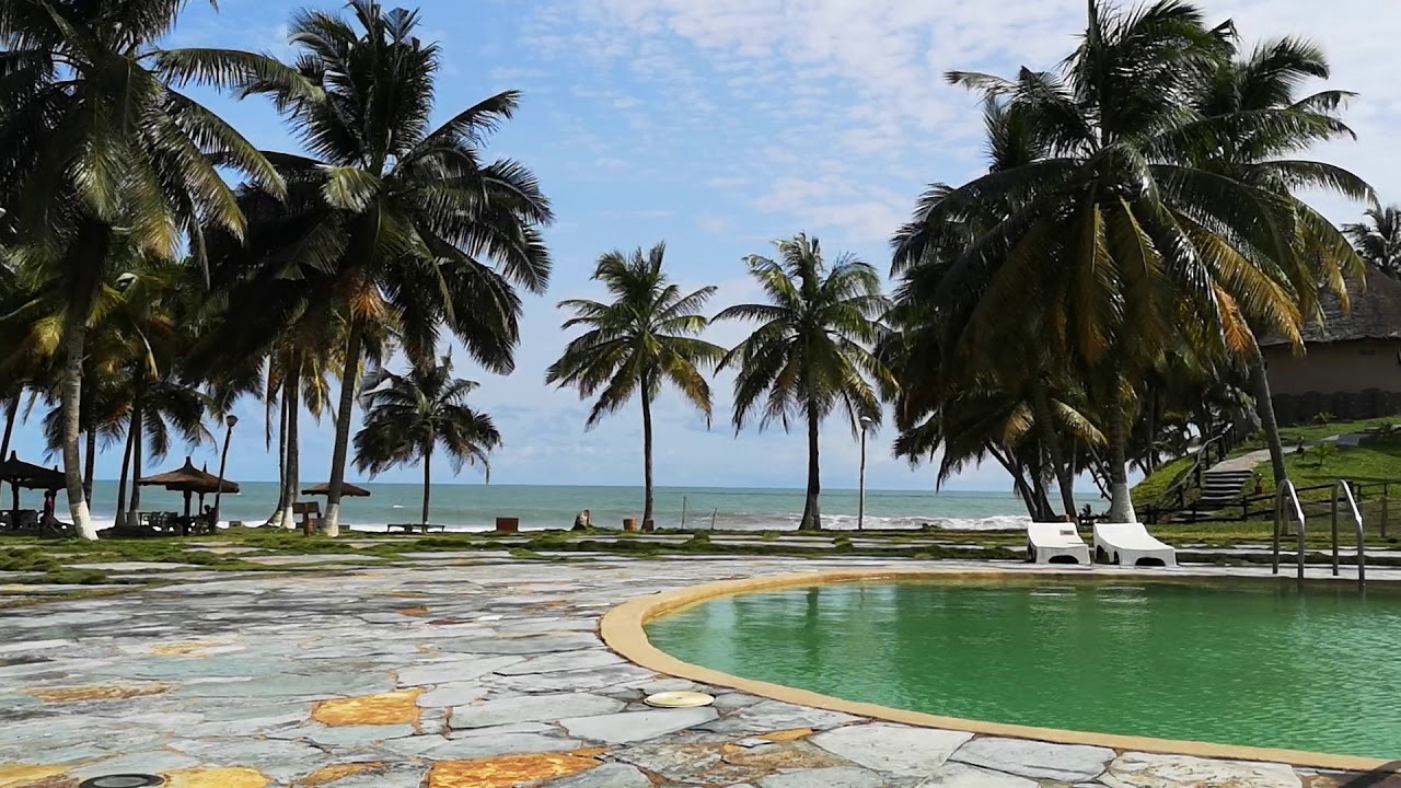 Axim seaside resort Ghana West Africa - YouTube