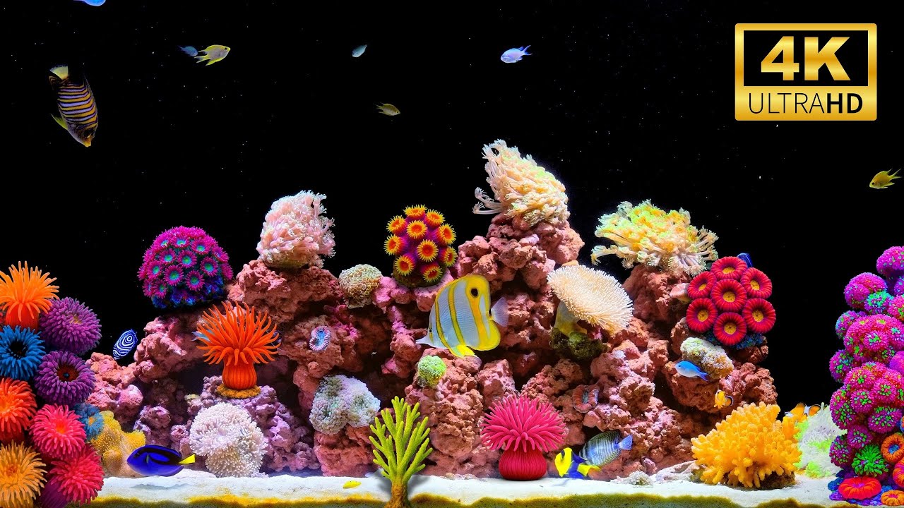 🐟 Hypnotic 4K Fish Tank | Ice-Clear Visuals & Gentle Bubbles for Focus ...