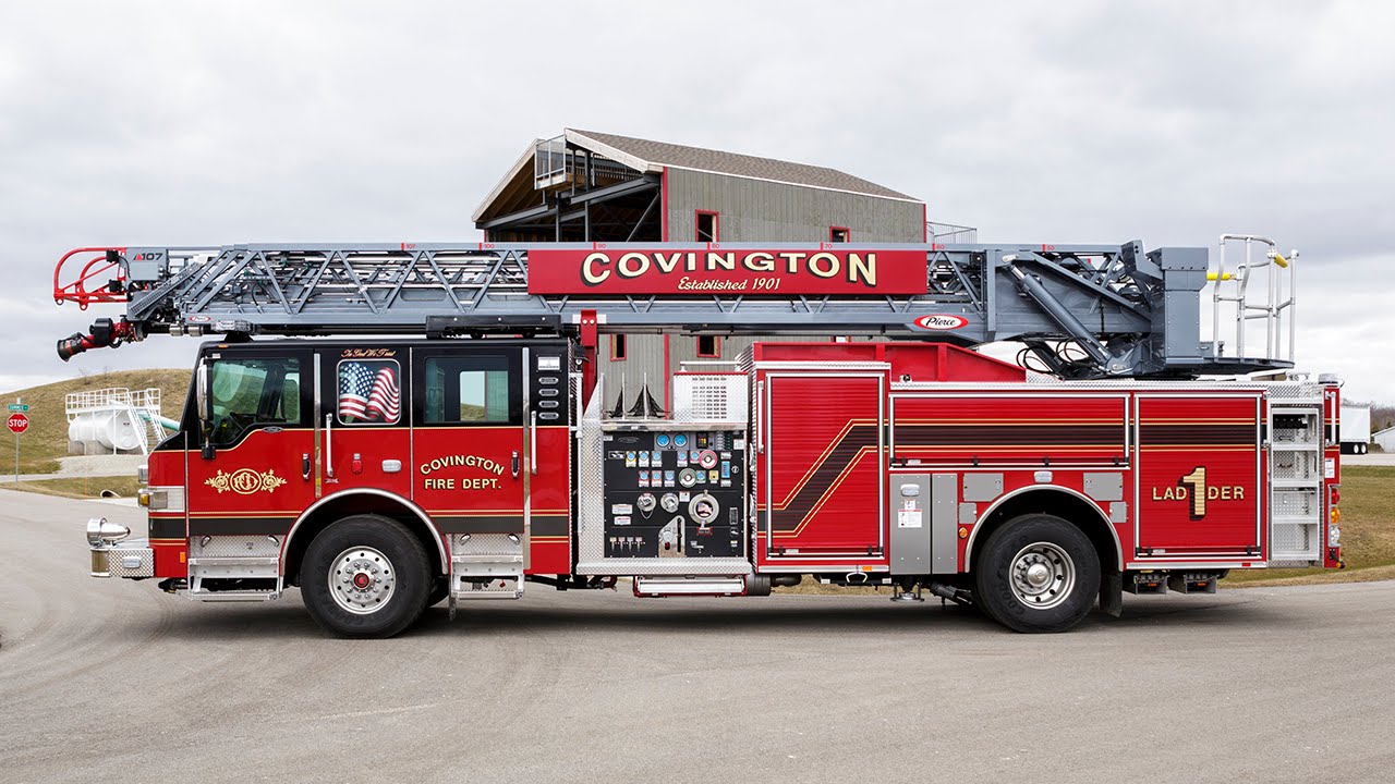 Velocity® 107’ Ascendant™ Ladder, Texas Chute Out/Side Stacked Hosebed ...