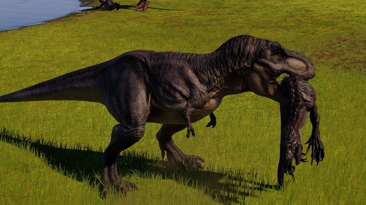 Jurassic World Evolution 2: Spinosaurus vs T-Rex | Marine | Dinosaurs ...