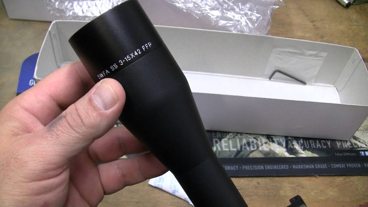 SWFA SS 3-15 X 42 FFP Scope Great Value Hard Use Option - YouTube
