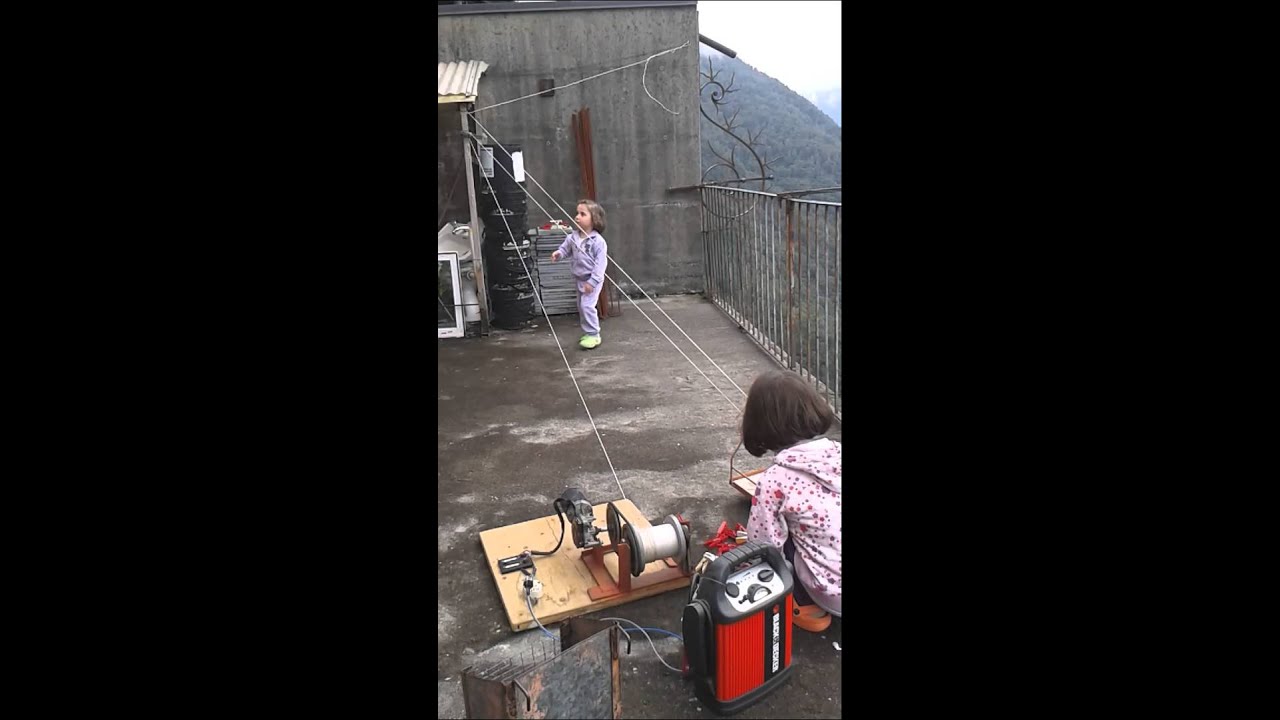 Teleferica fai da te - YouTube
