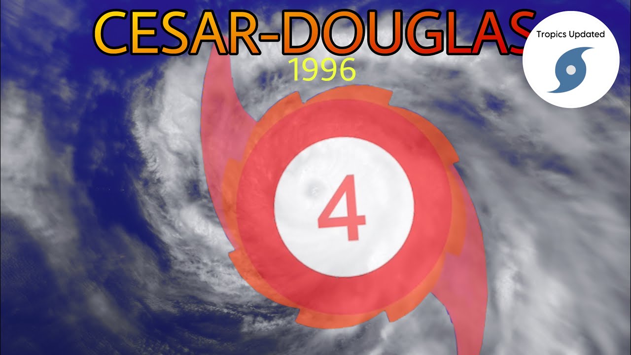 The track animation of Hurricane Cesar-Douglas (1996) - YouTube