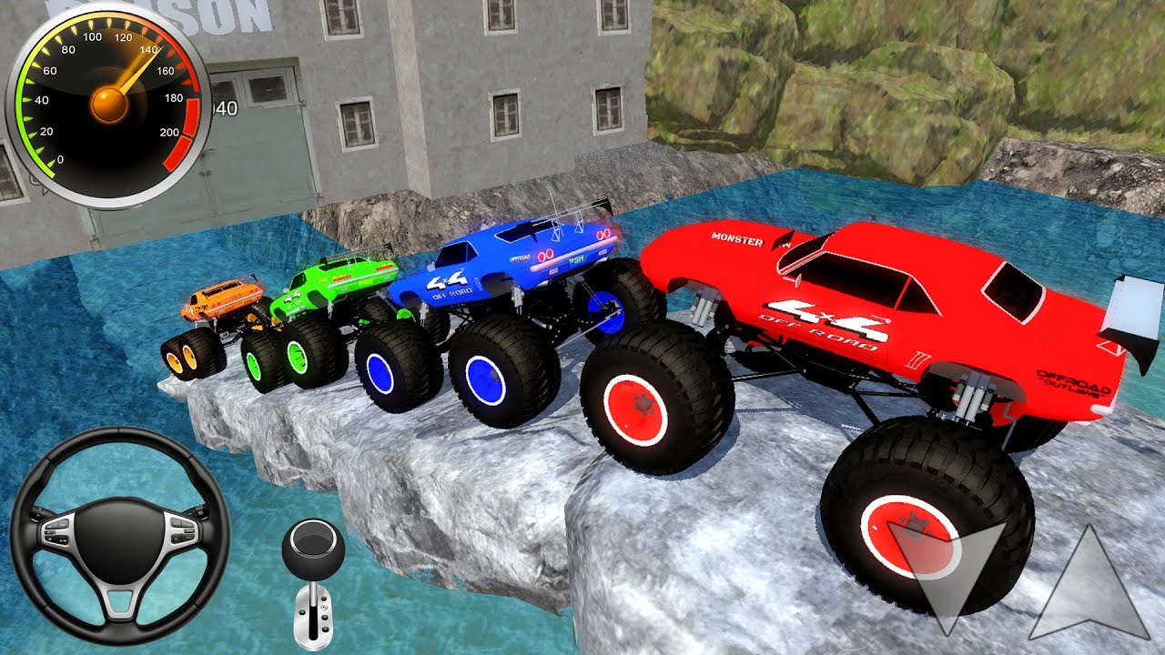 Monster Trucks Mega Ramp Racing - Impossible Off-Road Car Stunts ...