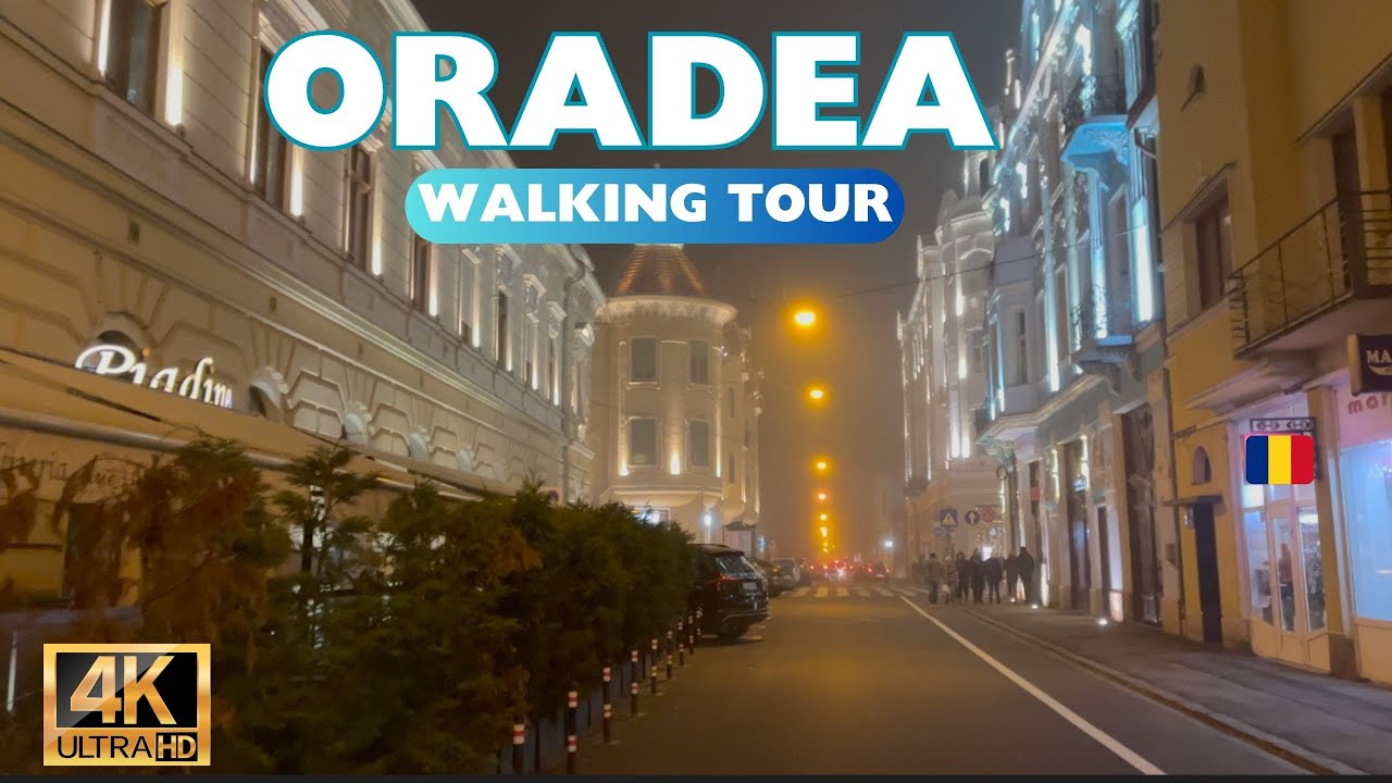 A Moonlight Tour of Oradea's Magical Streets 🇷🇴 [4K] Night Walk - YouTube
