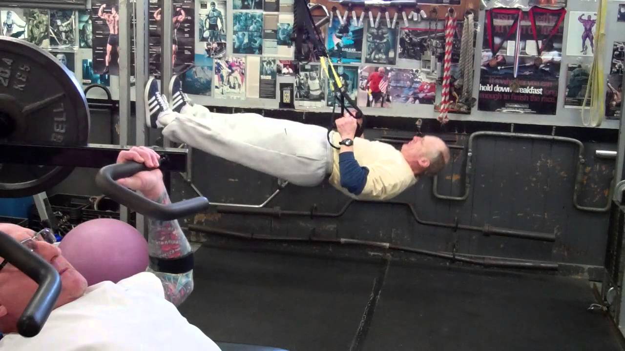 TRX Decline body weight row - YouTube