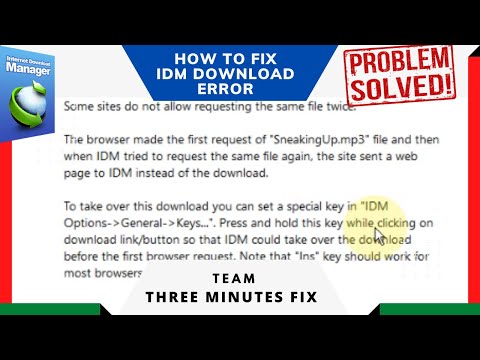 How to fix IDM says some sites do not allow requesting the same file twice 2021 guide 100% fix
