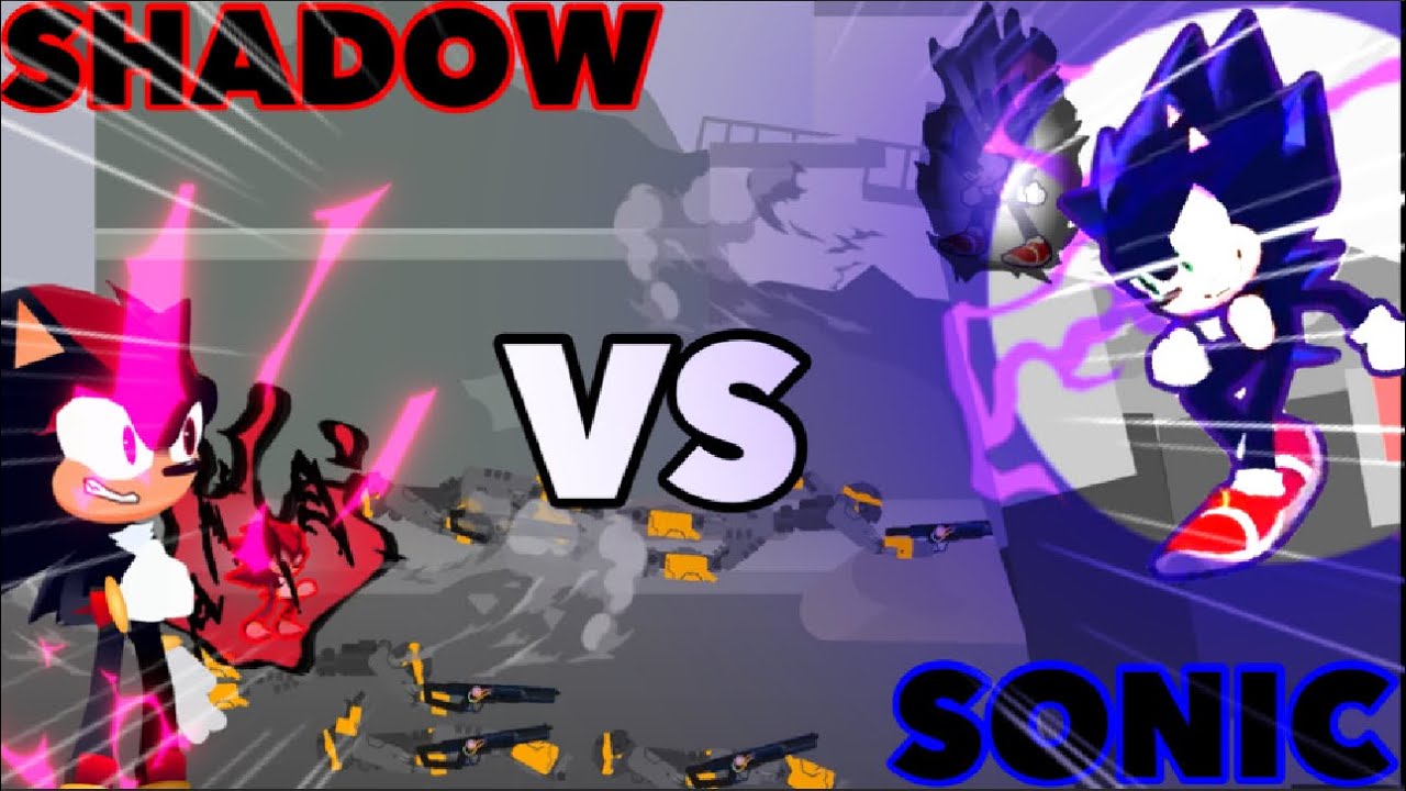 SHADOW VS DARK SUPER SONIC (animated) - YouTube